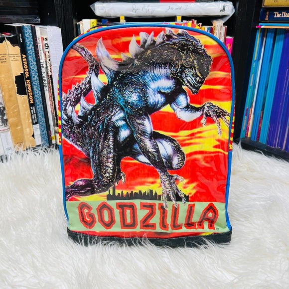 TOHO | Accessories | Vintage Godzilla Toho Backpack 998 Blue | Poshmark